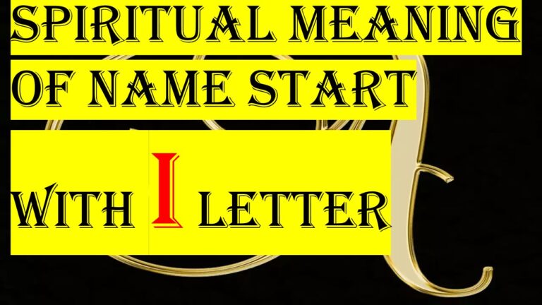 9 spiritual meaning of name start I letter